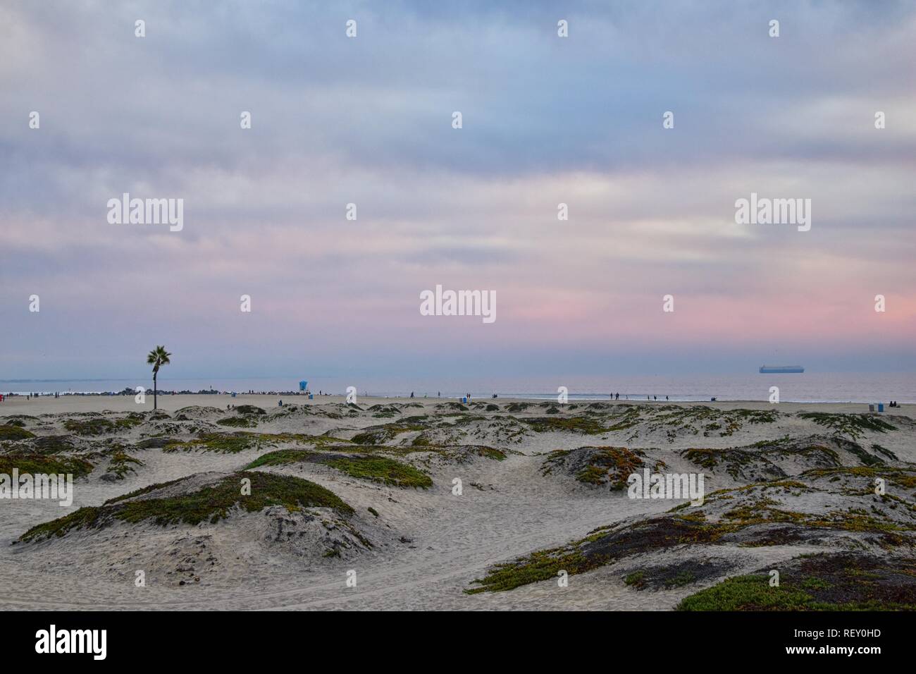 Coronado Beach in San Diego by the Historic Hotel del Coronado, at ...