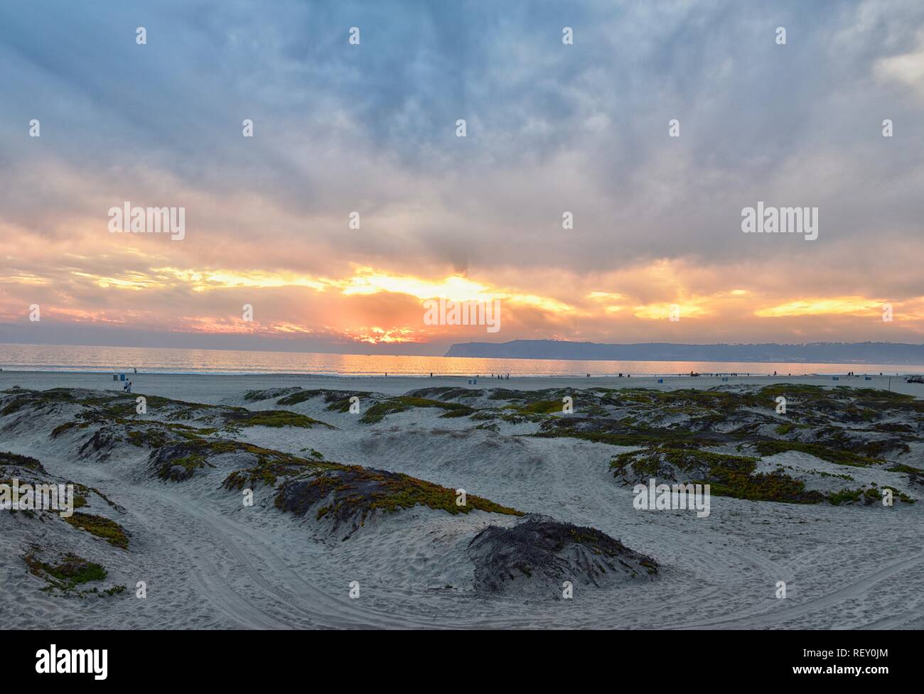 Coronado Beach in San Diego by the Historic Hotel del Coronado, at ...