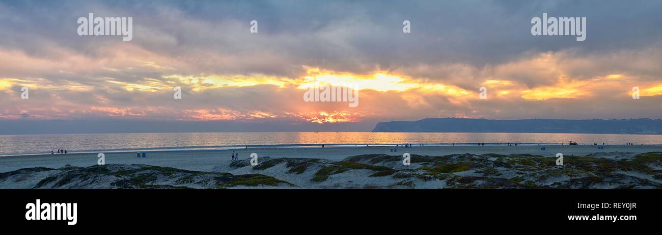 Coronado Beach in San Diego by the Historic Hotel del Coronado, at ...