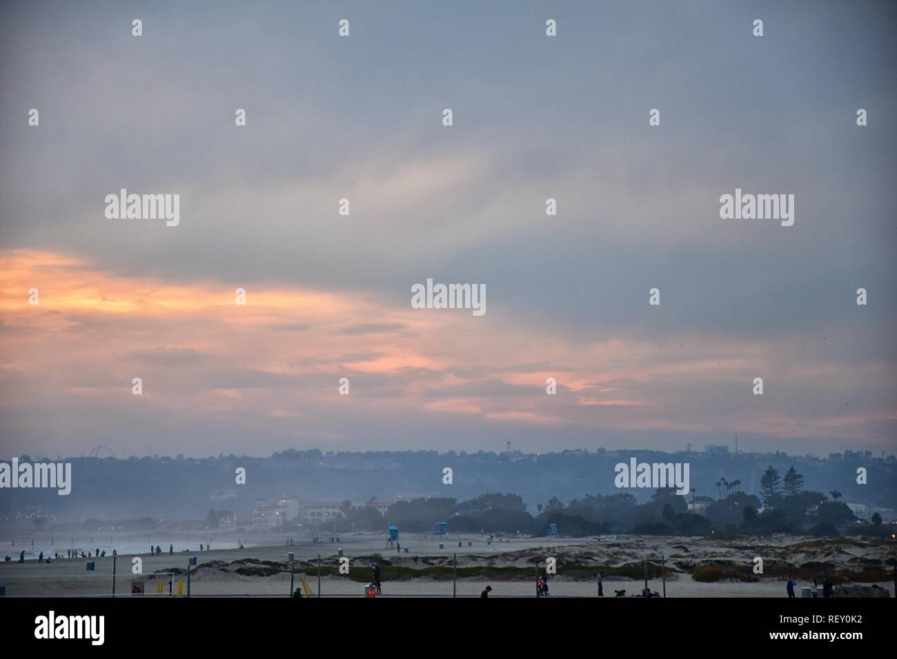 Coronado Beach in San Diego by the Historic Hotel del Coronado, at ...