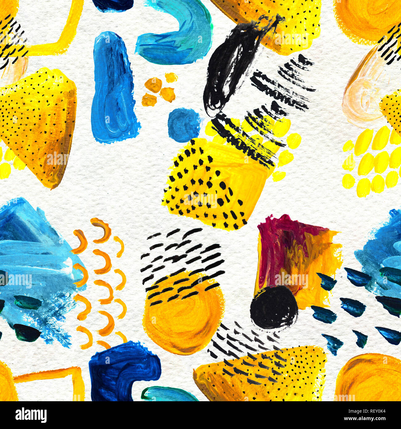 Seamless pattern made by hand drawn paint strokes Stock Photo - Alamy