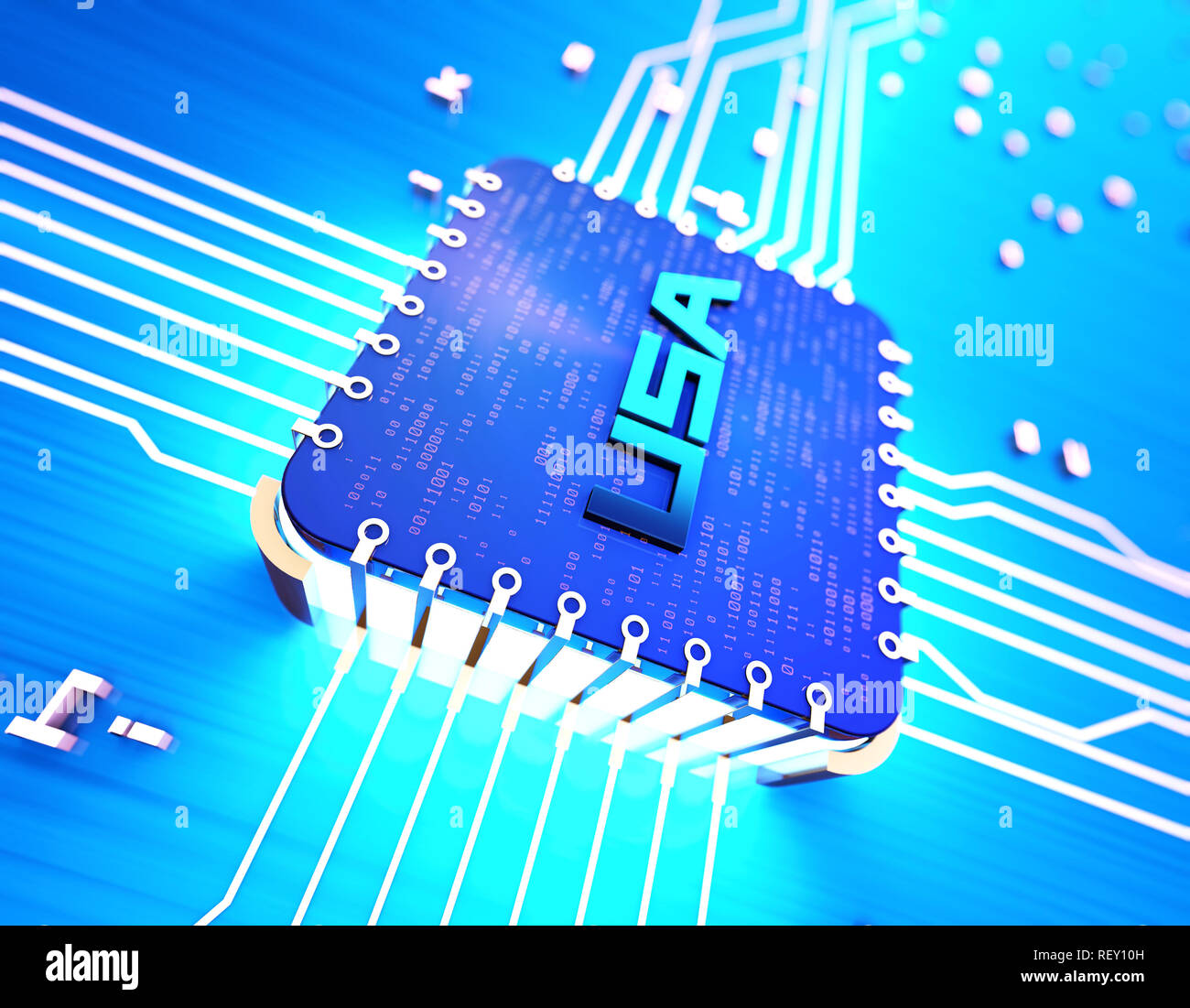 Human digital technology, US chip core, network data transmission Stock ...