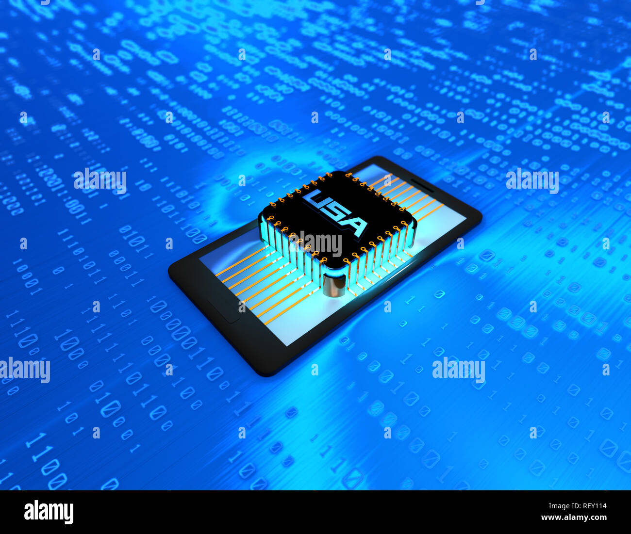 Human digital technology, US chip core, network data transmission ...