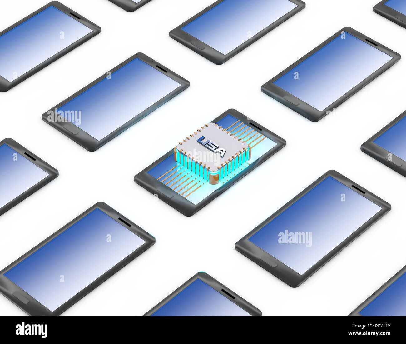 Human digital technology, US chip core, network data transmission ...