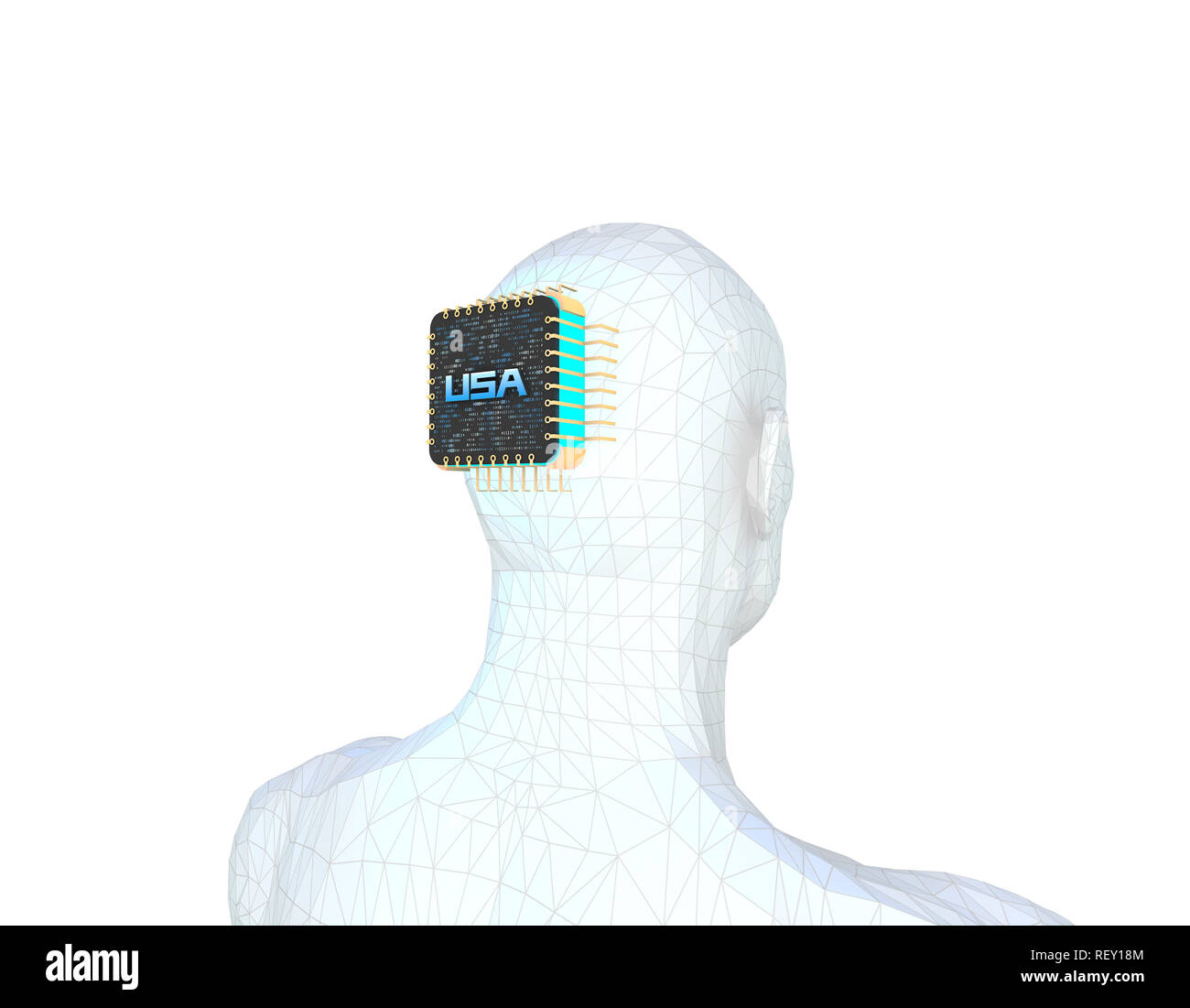 Network data transmission artificial hi-res stock photography and ...