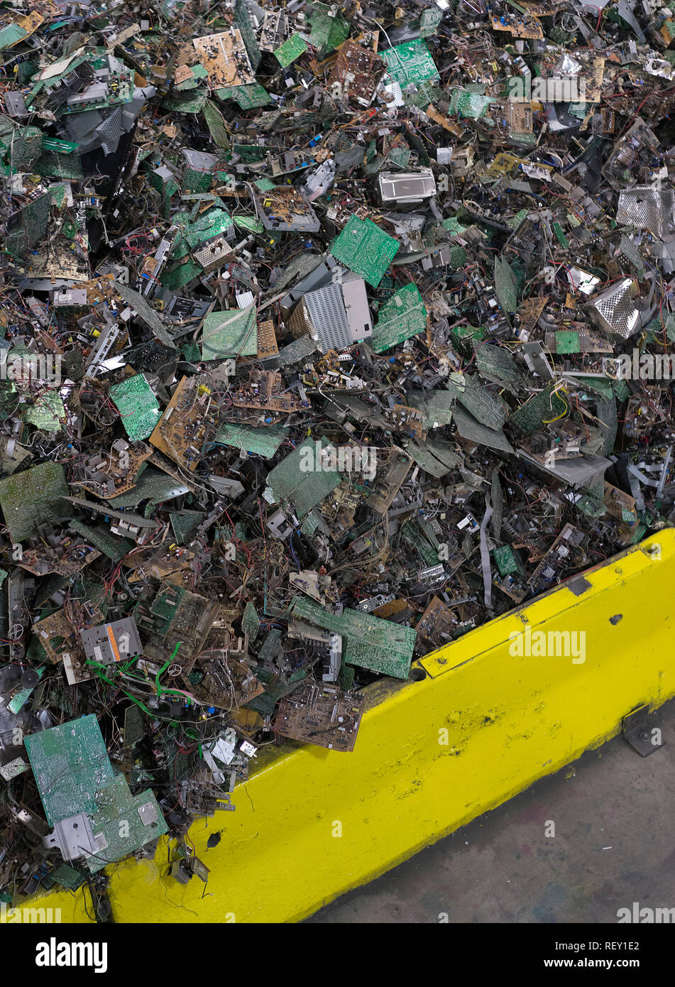 Computer trash waste recycle technological electronic waste awaiting to ...