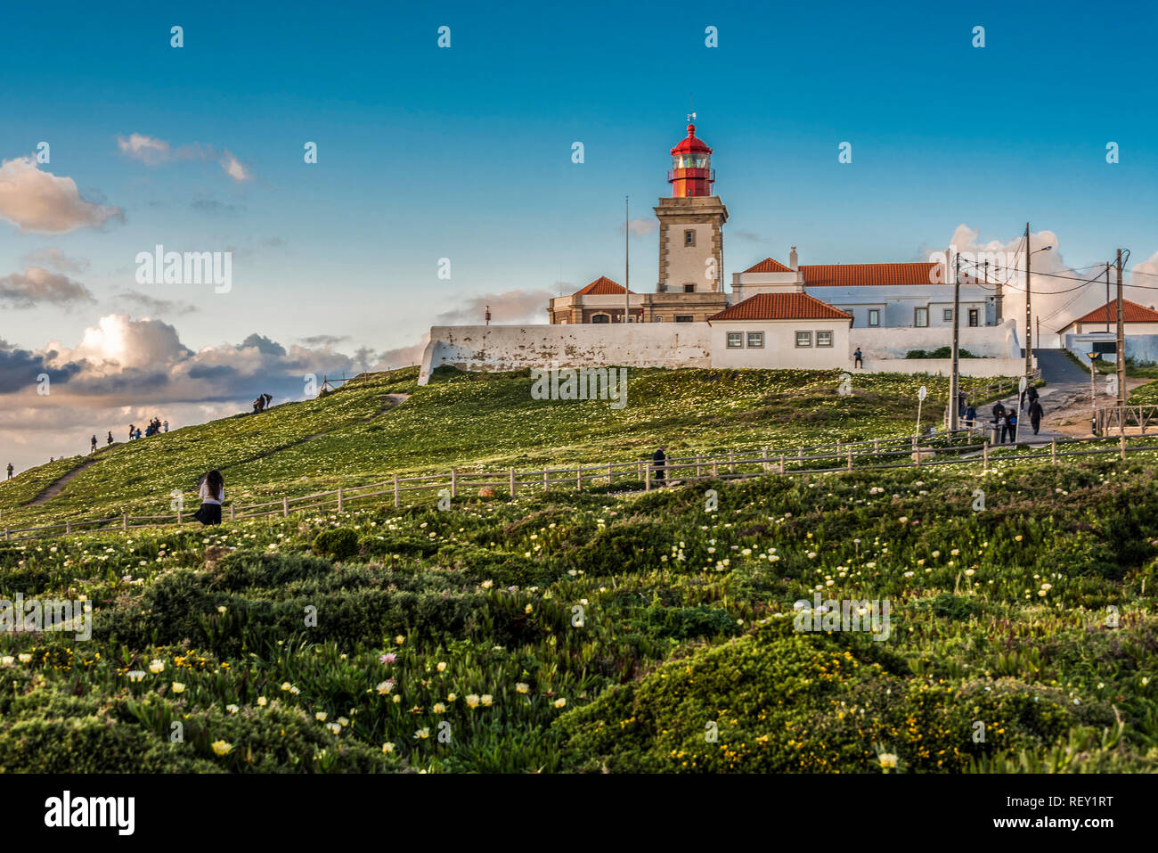 18th century lighthouse in Cabo da Roca Stock Photo - Alamy