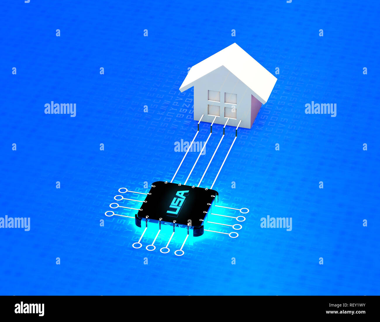 Human digital technology, US chip core, network data transmission Stock ...
