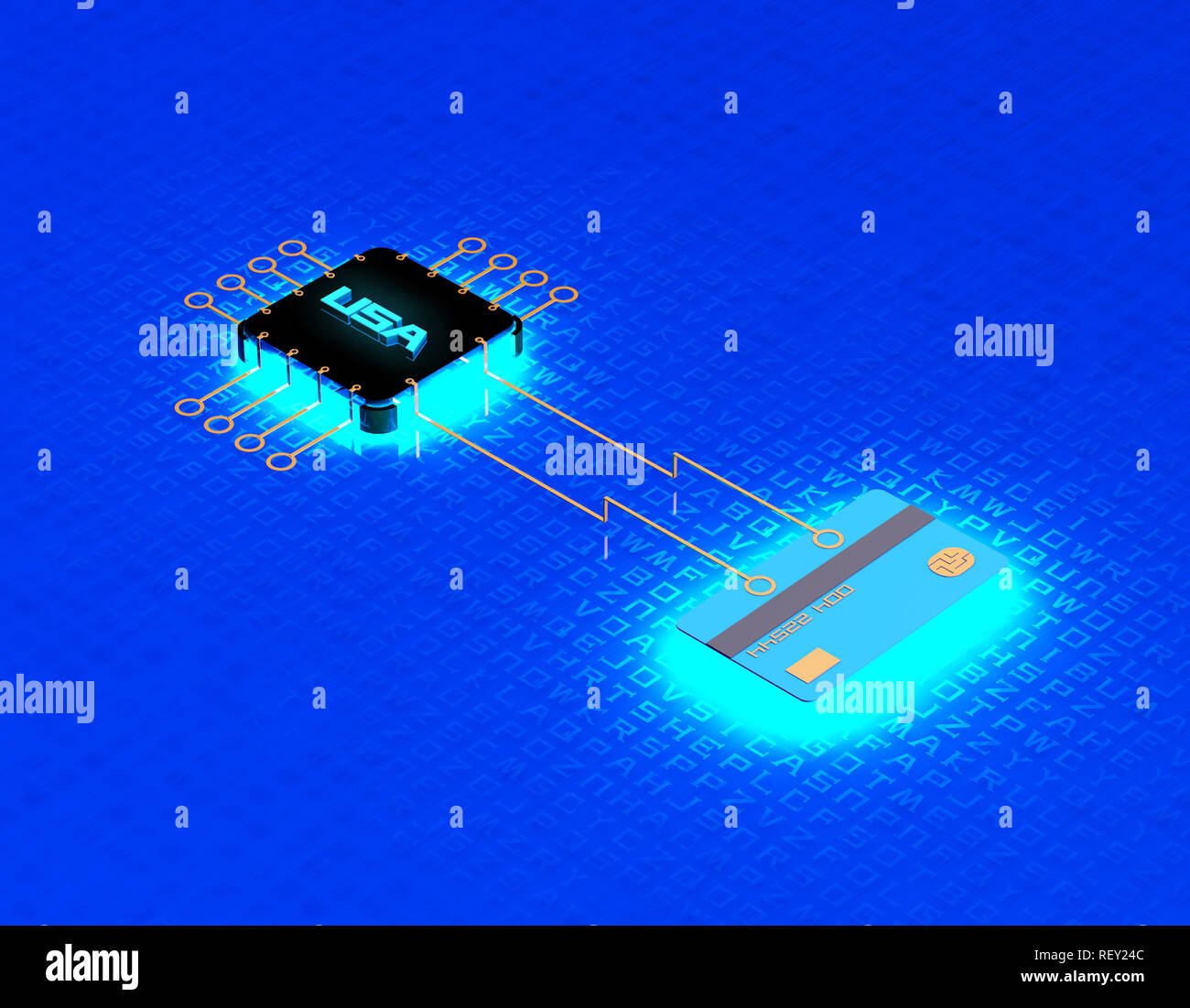 Human digital technology, US chip core, network data transmission Stock ...