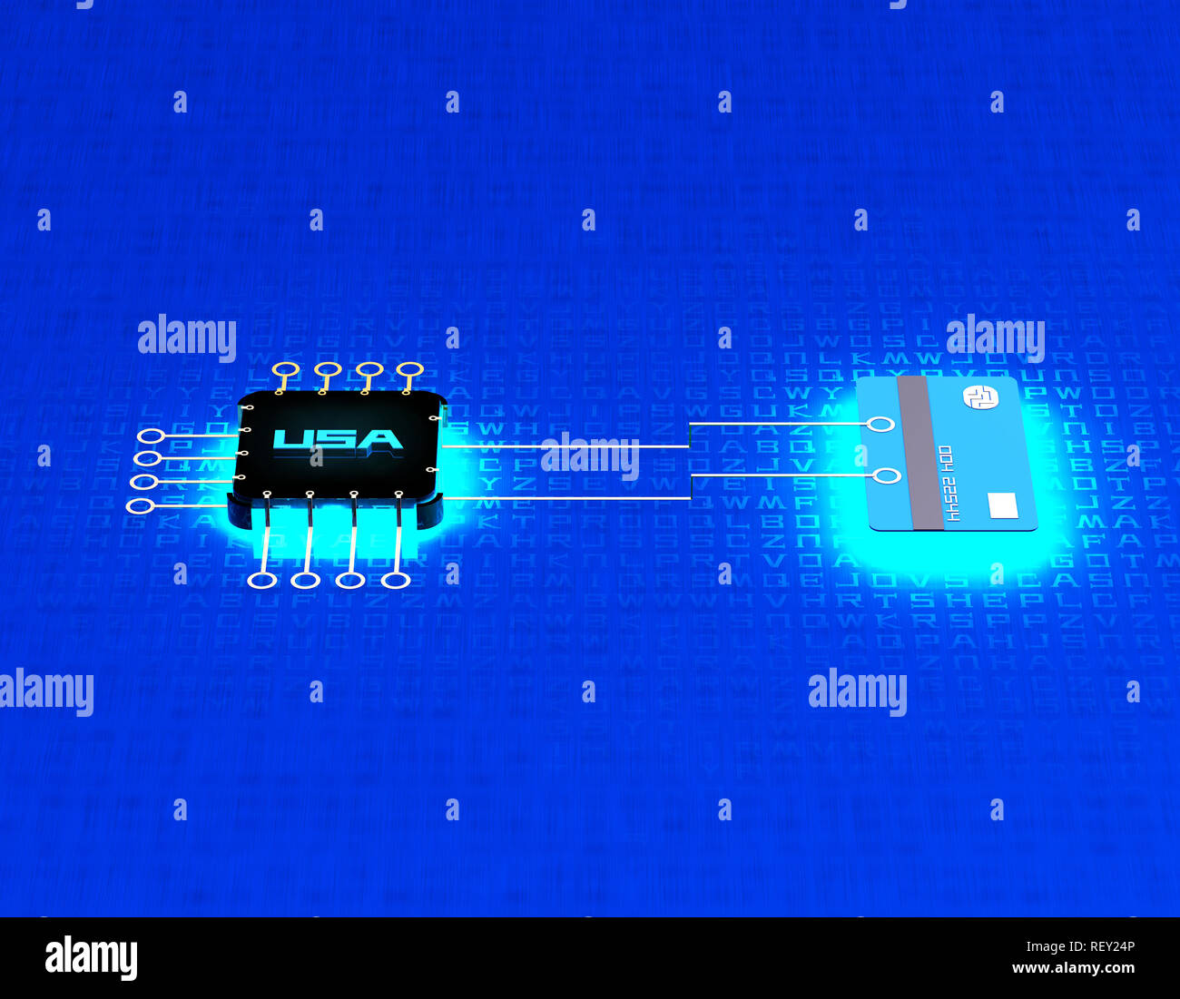 Human digital technology, US chip core, network data transmission Stock ...