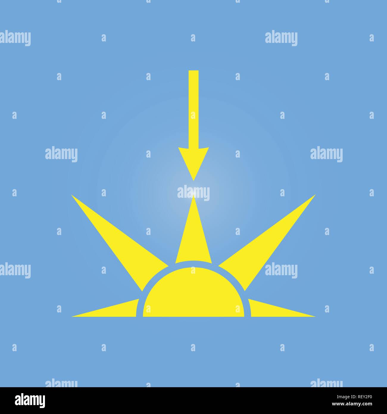 Sky clear blue dawn sunrise Stock Vector Images - Alamy