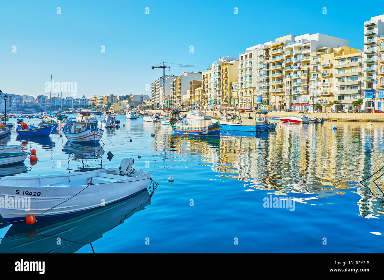 Bay street malta st julians hi-res stock photography and images - Alamy