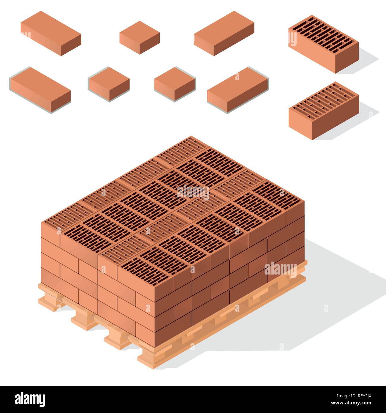 Red bricks home Stock Vector Images - Alamy