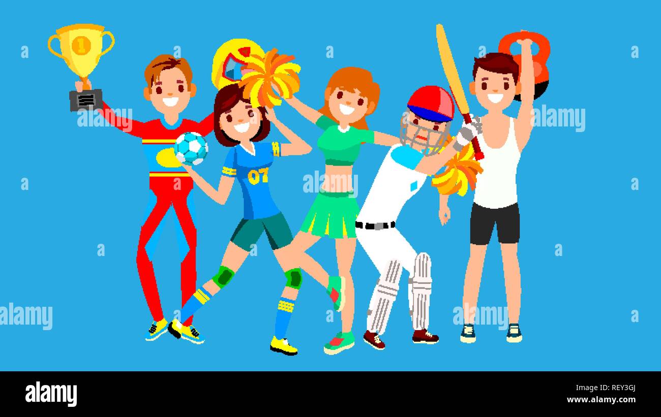 Sportspeople Cartoon