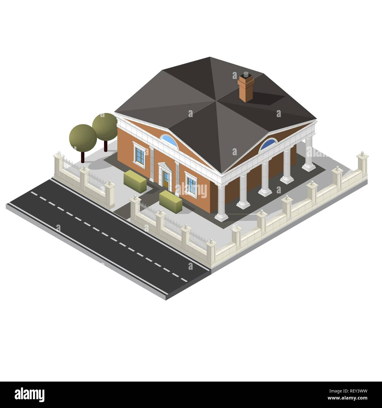 Vector isometric house Stock Vector Image & Art - Alamy
