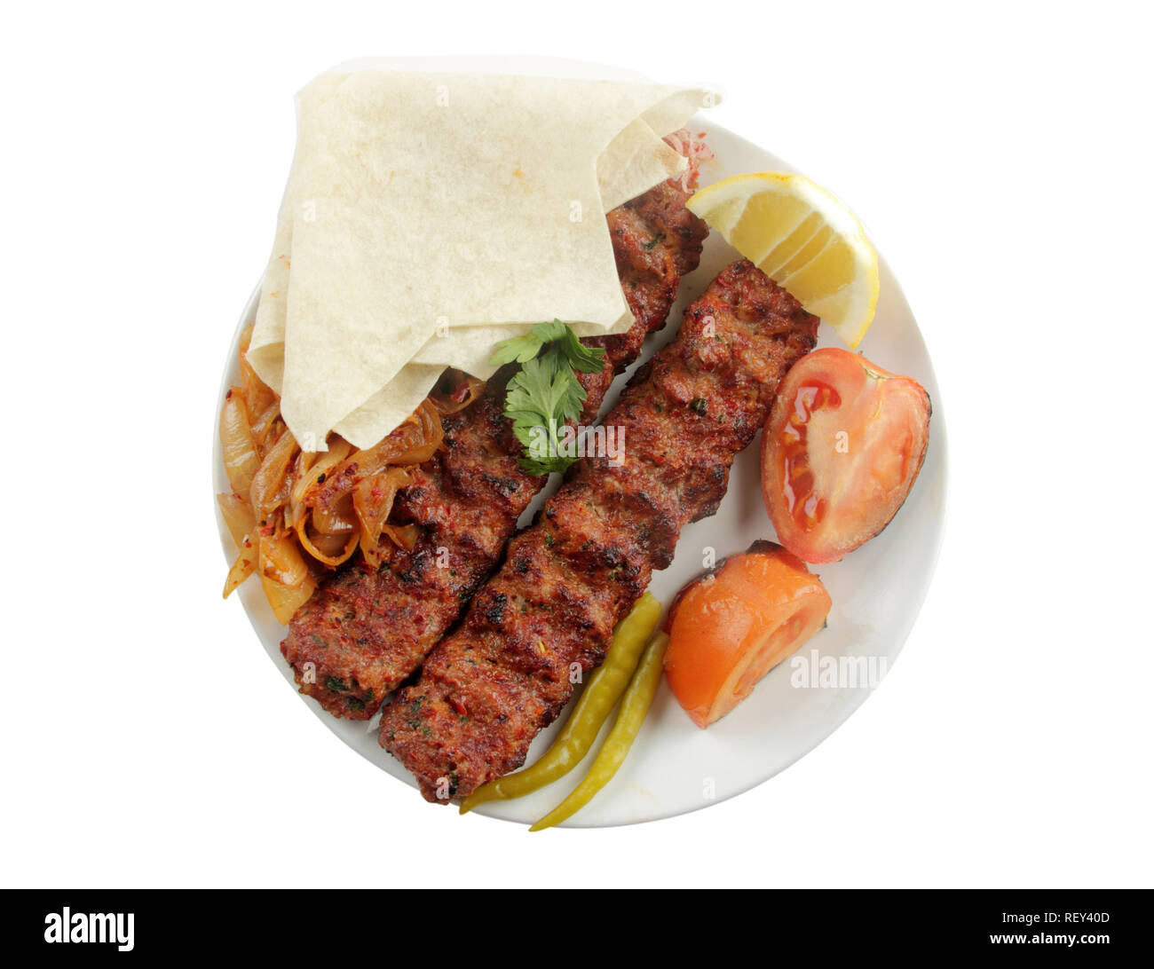 Adana kebab turkish Cut Out Stock Images & Pictures - Alamy