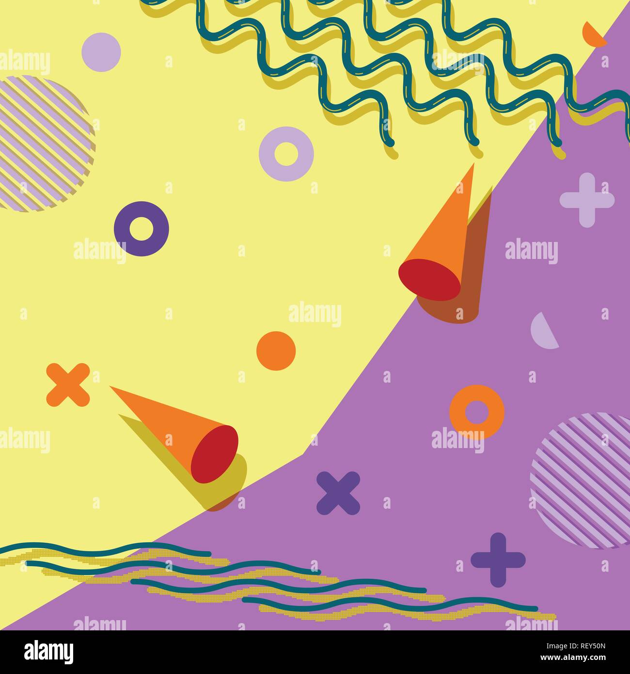 Memphis pattern vector hi-res stock photography and images - Alamy