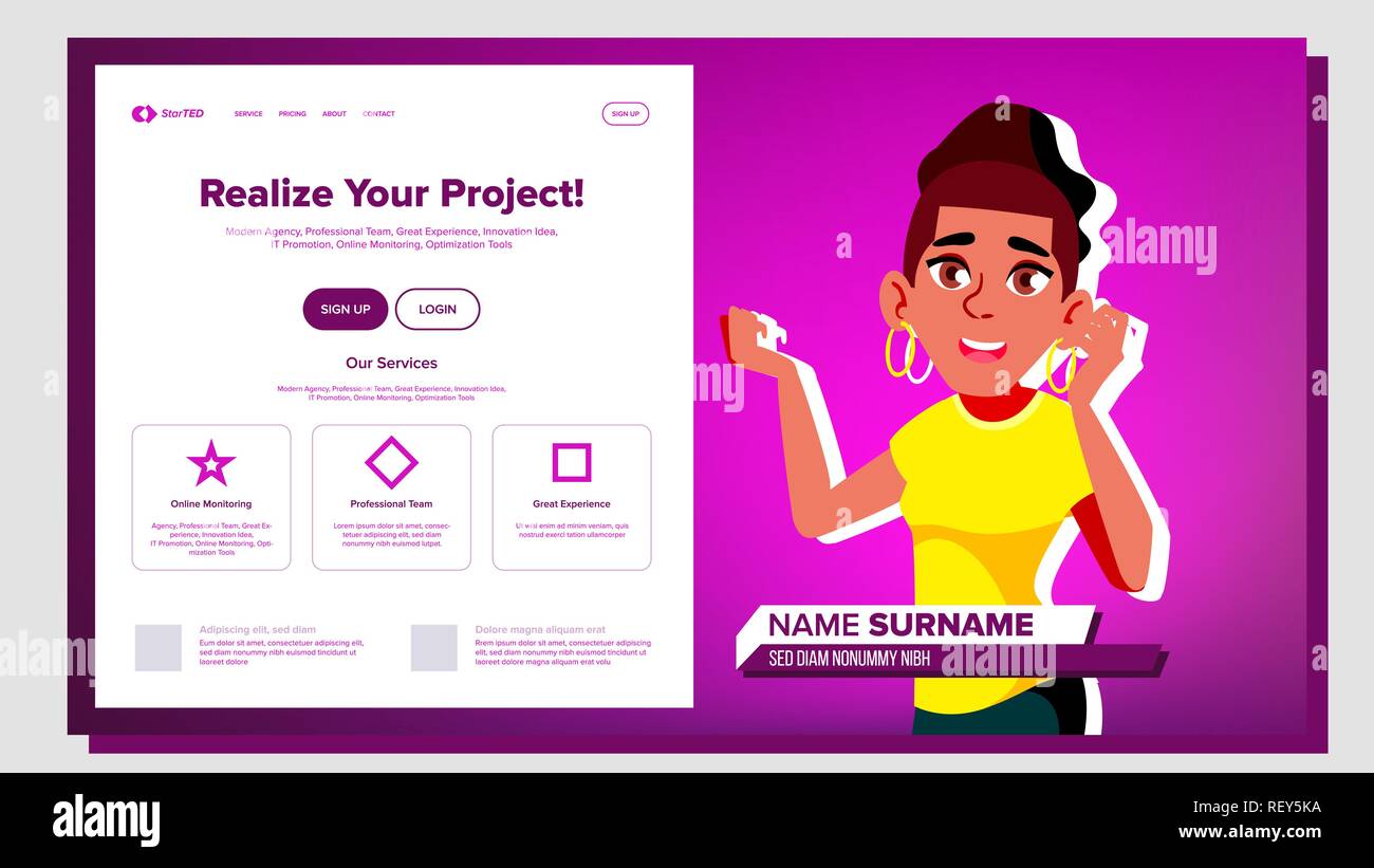 Introduce yourself Stock Vector Images - Alamy