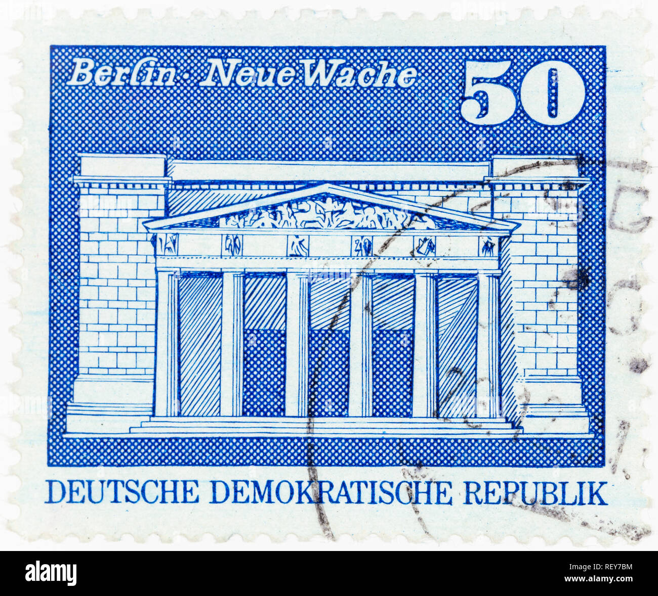 EAST GERMANY - CIRCA 1973: A postage stamp printed in German Democratic ...