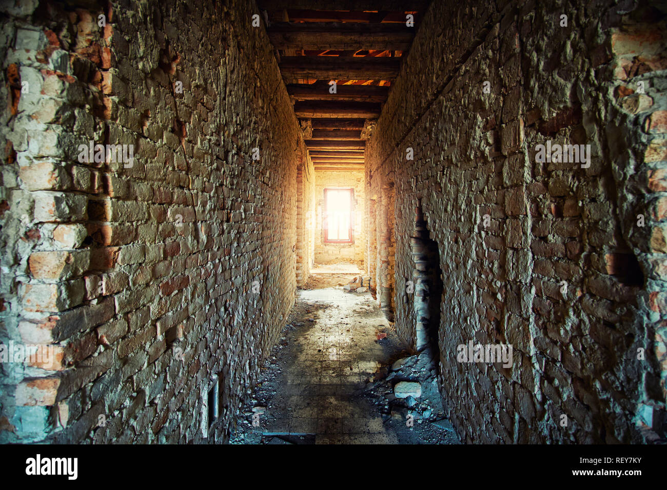 Damaged Hallway High Resolution Stock Photography and Images - Alamy