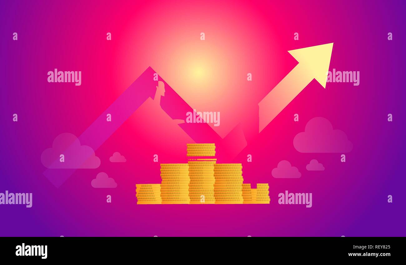 Cartoon Character Business people talking and presenting idea for ...