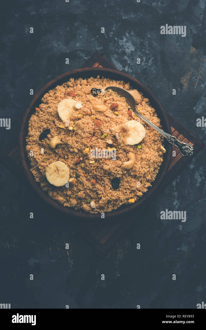 Homemade suji halva hi-res stock photography and images - Alamy