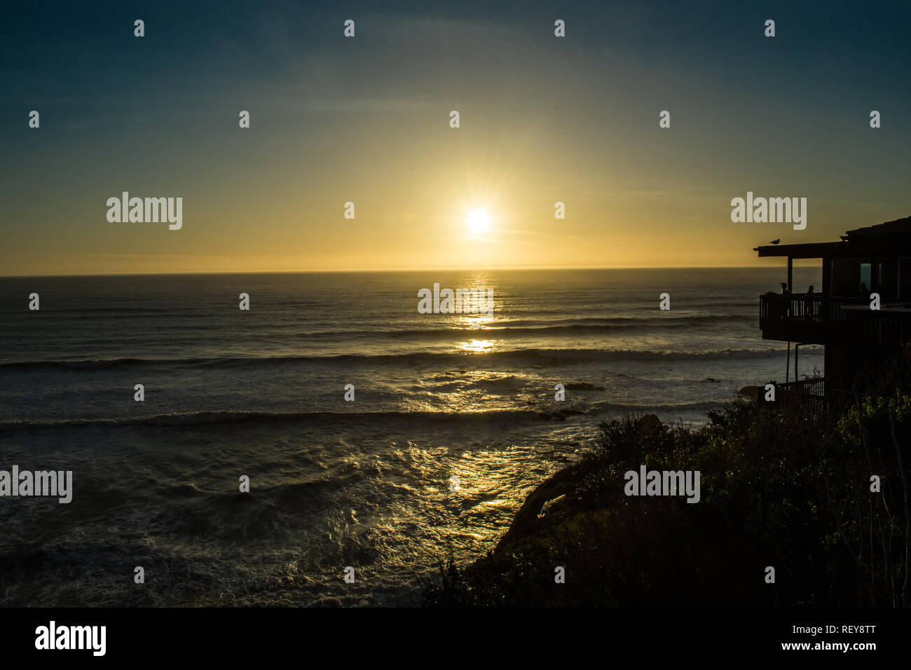 Sunset, Pismo Beach California Stock Photo - Alamy