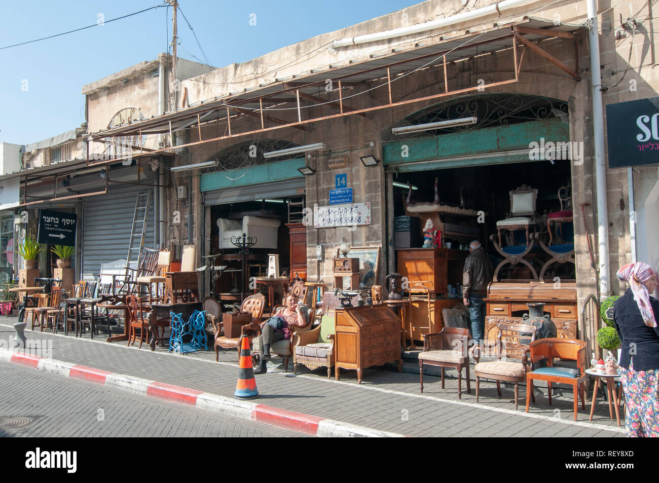 The Flea Market in the alleys of Jaffa, Tel Aviv, Israel Stock Photo ...