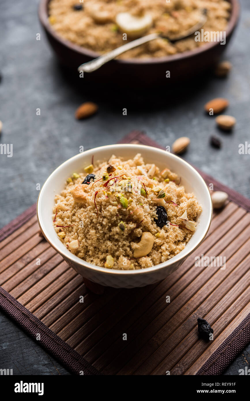 Homemade suji halva hi-res stock photography and images - Alamy