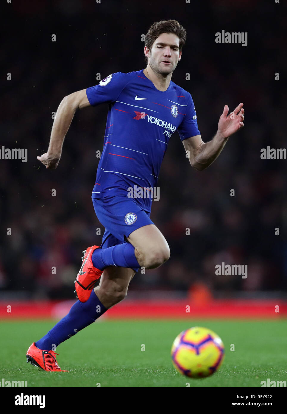 Chelsea's Marcos Alonso during the Premier League match at The Emirates ...