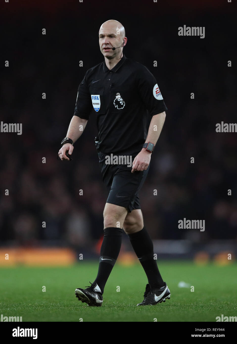 Referee Anthony Taylor during the Premier League match at The Emirates ...