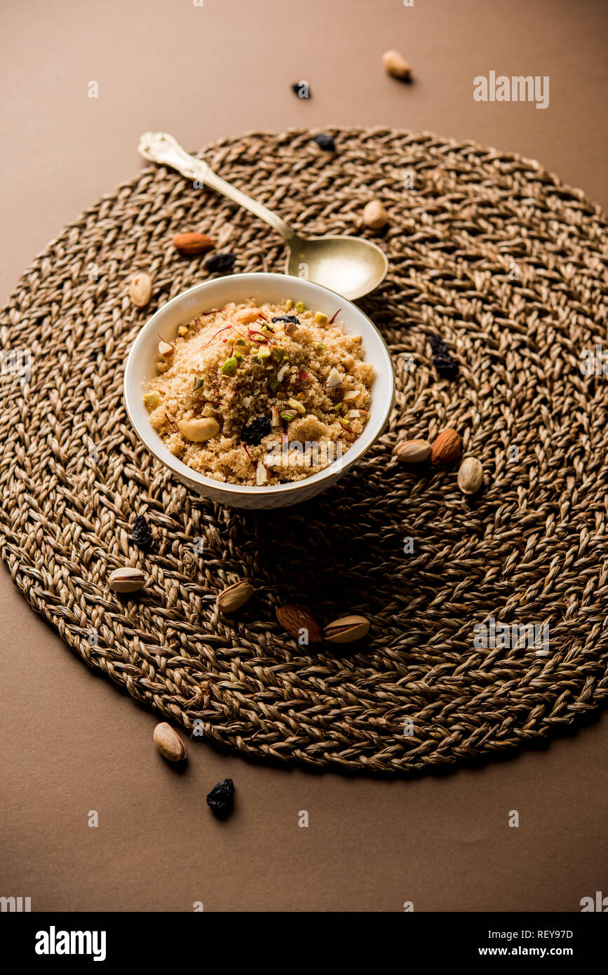 Homemade suji halva hi-res stock photography and images - Alamy