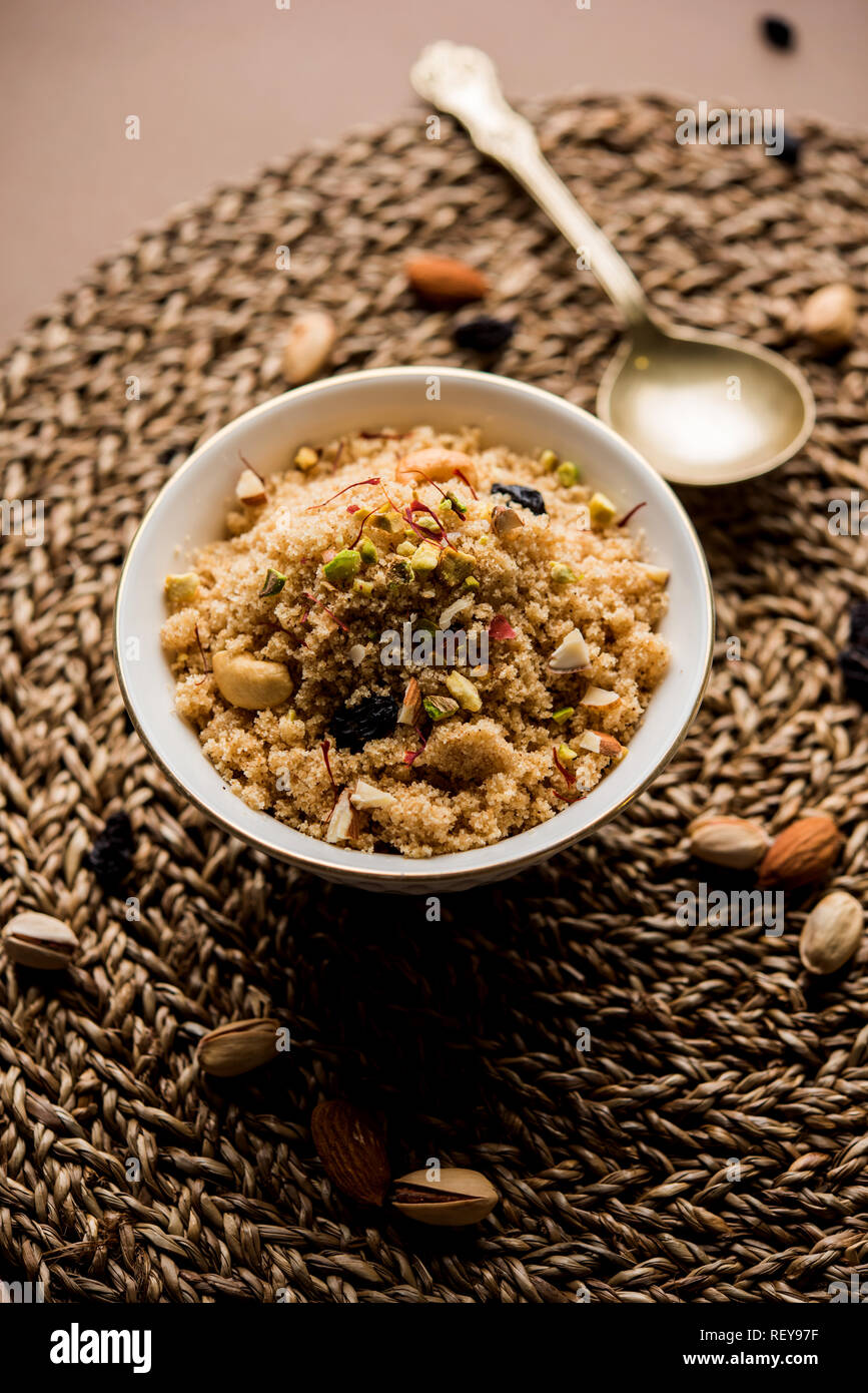 Homemade suji halva hi-res stock photography and images - Alamy