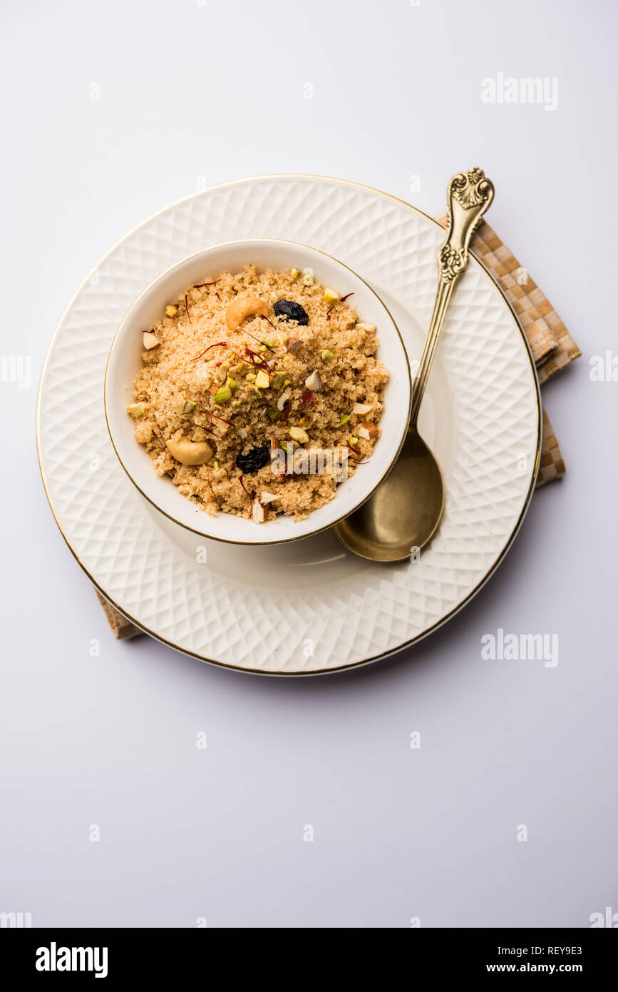 Homemade suji halva hi-res stock photography and images - Alamy