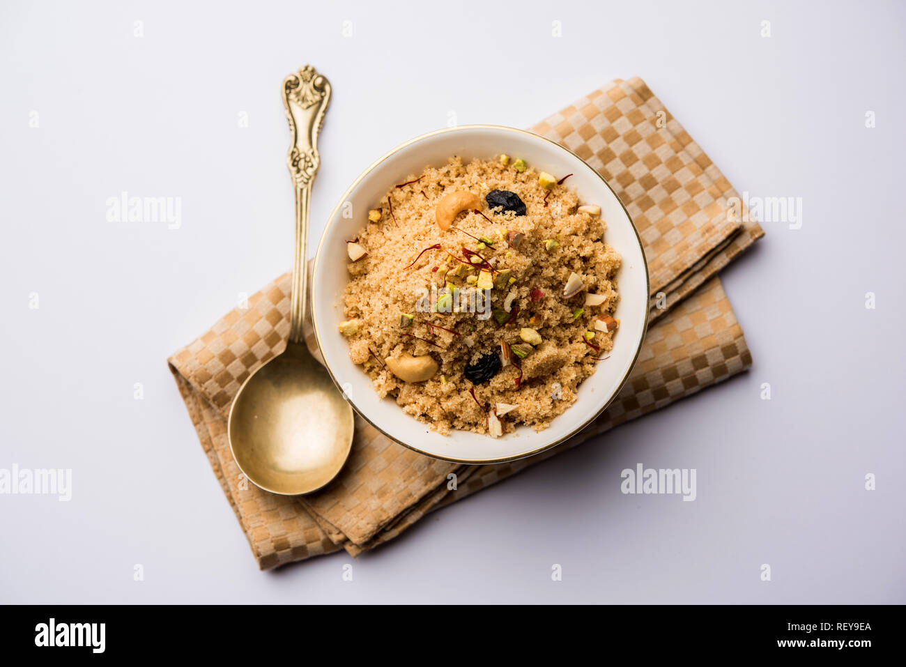 Homemade suji halva hi-res stock photography and images - Alamy