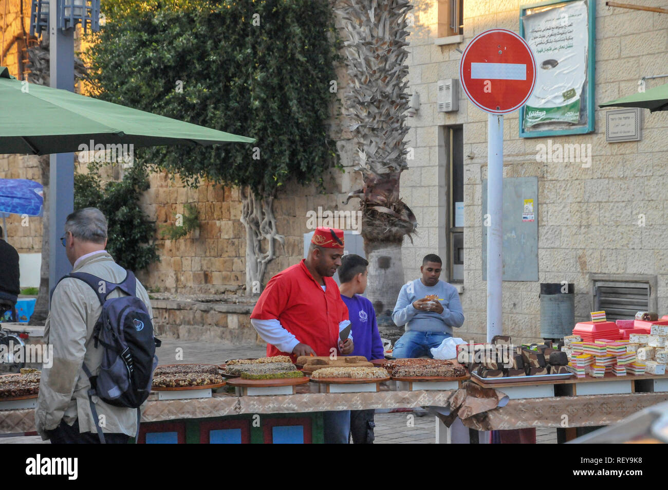 Israel, Acre street scene Stock Photo - Alamy