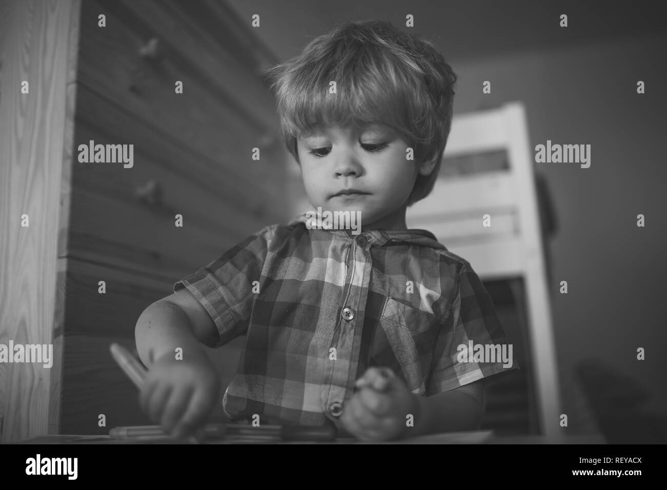 Painter play Black and White Stock Photos & Images - Alamy