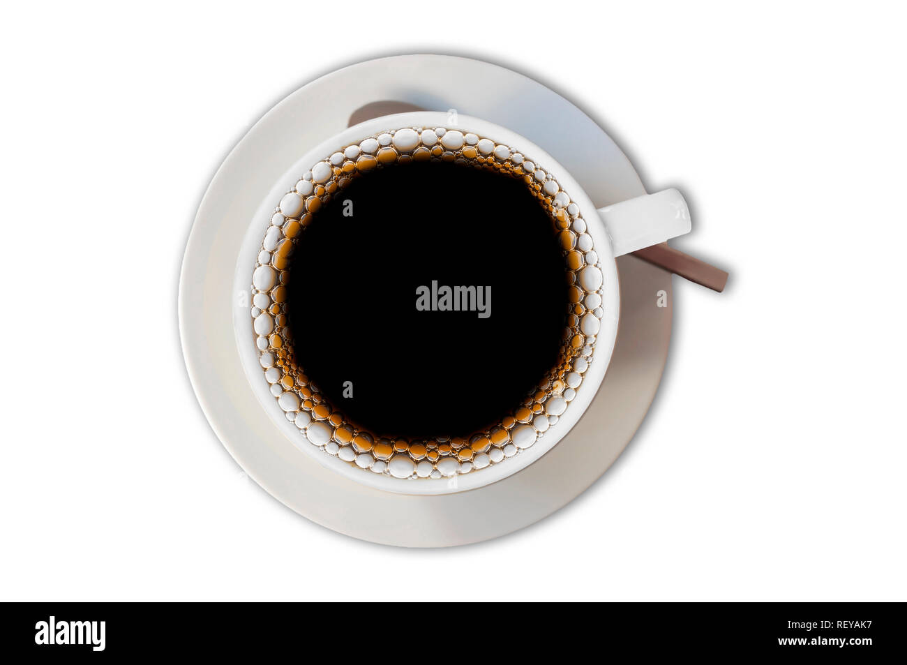 Cup of filter coffee brew black isolated on white background Stock ...
