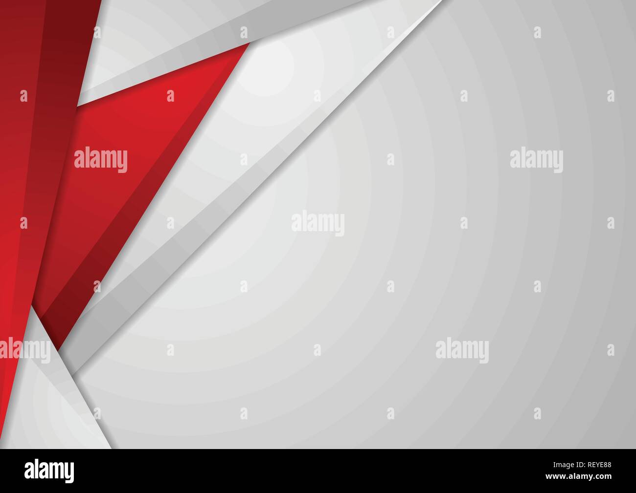 Grey and red tech corporate abstract background. Vector design Stock ...