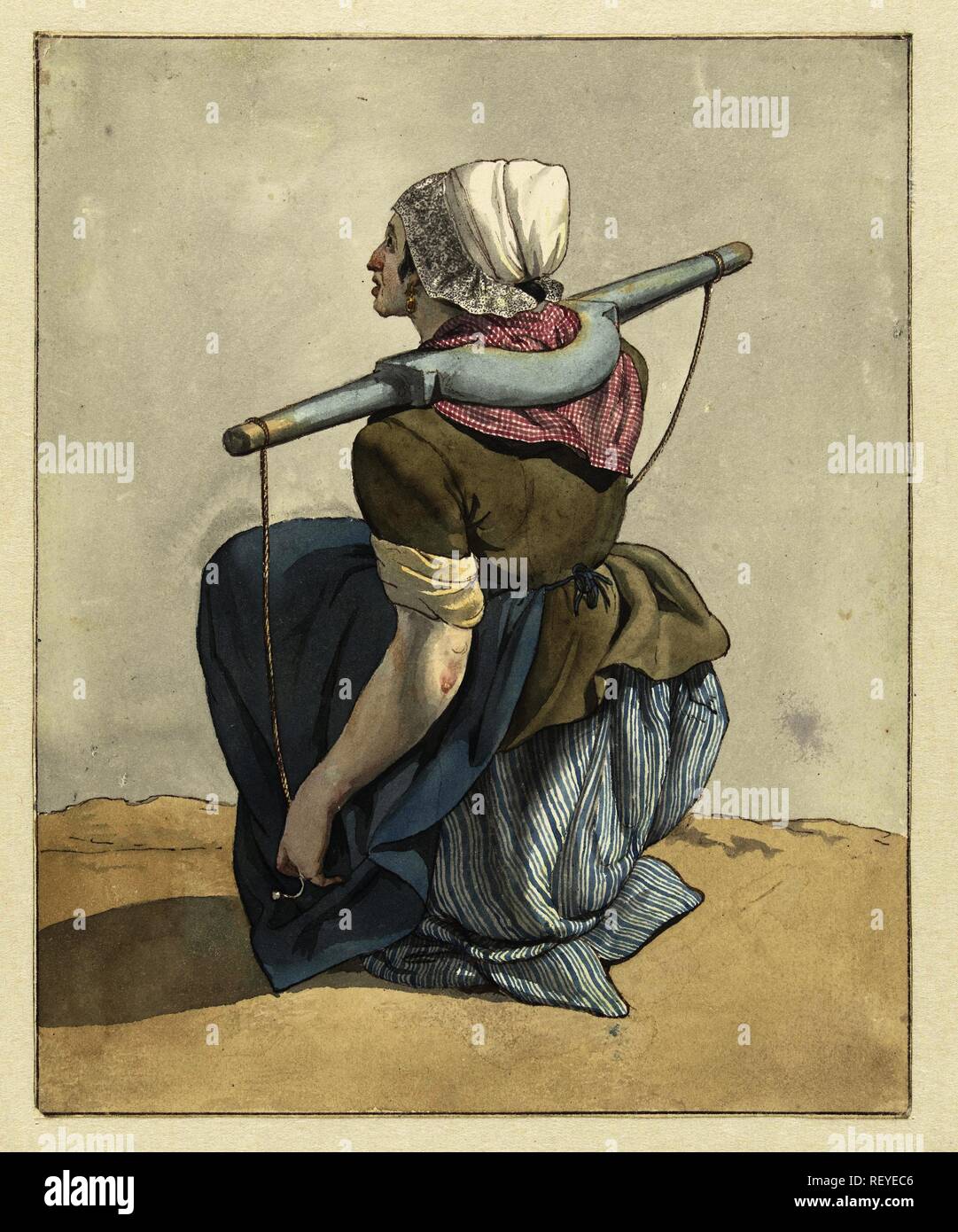 Woman with a yoke hi-res stock photography and images - Alamy