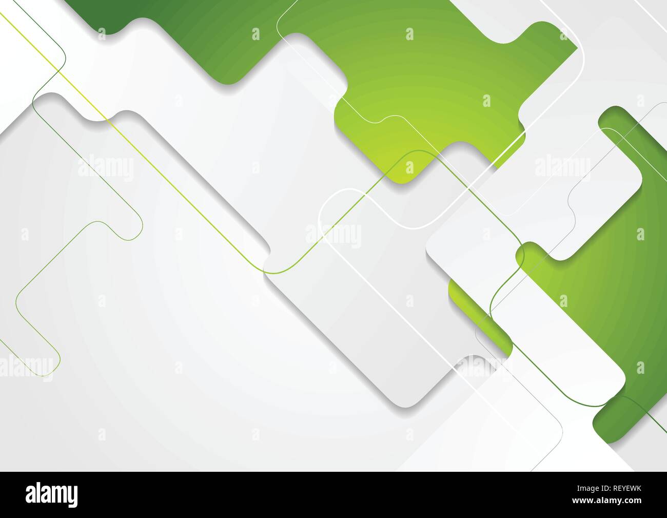 Green and grey abstract geometric corporate concept background. Vector ...