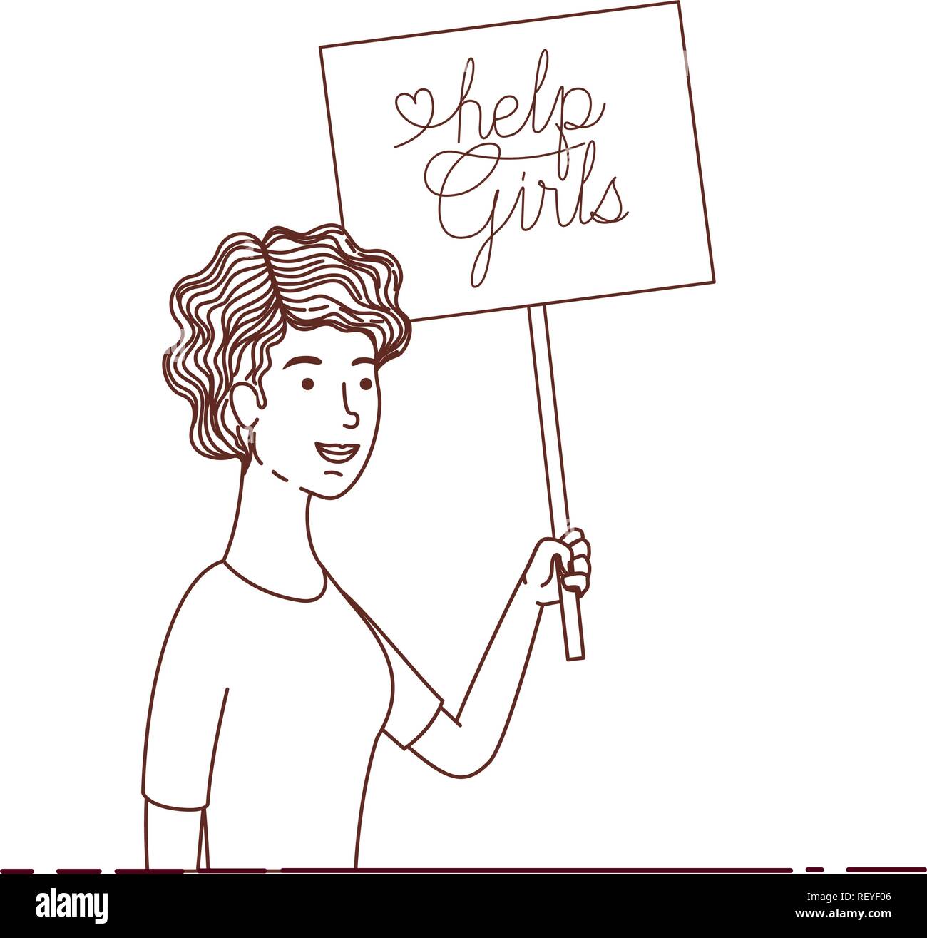 Womens help Stock Vector Images - Alamy