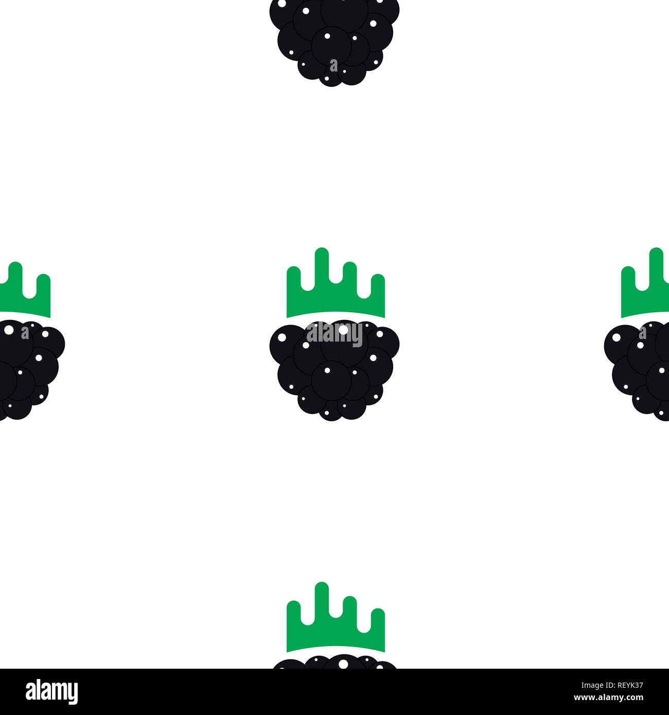 Blackberry flat graphic illustration in cute cartoon style. Creative ...