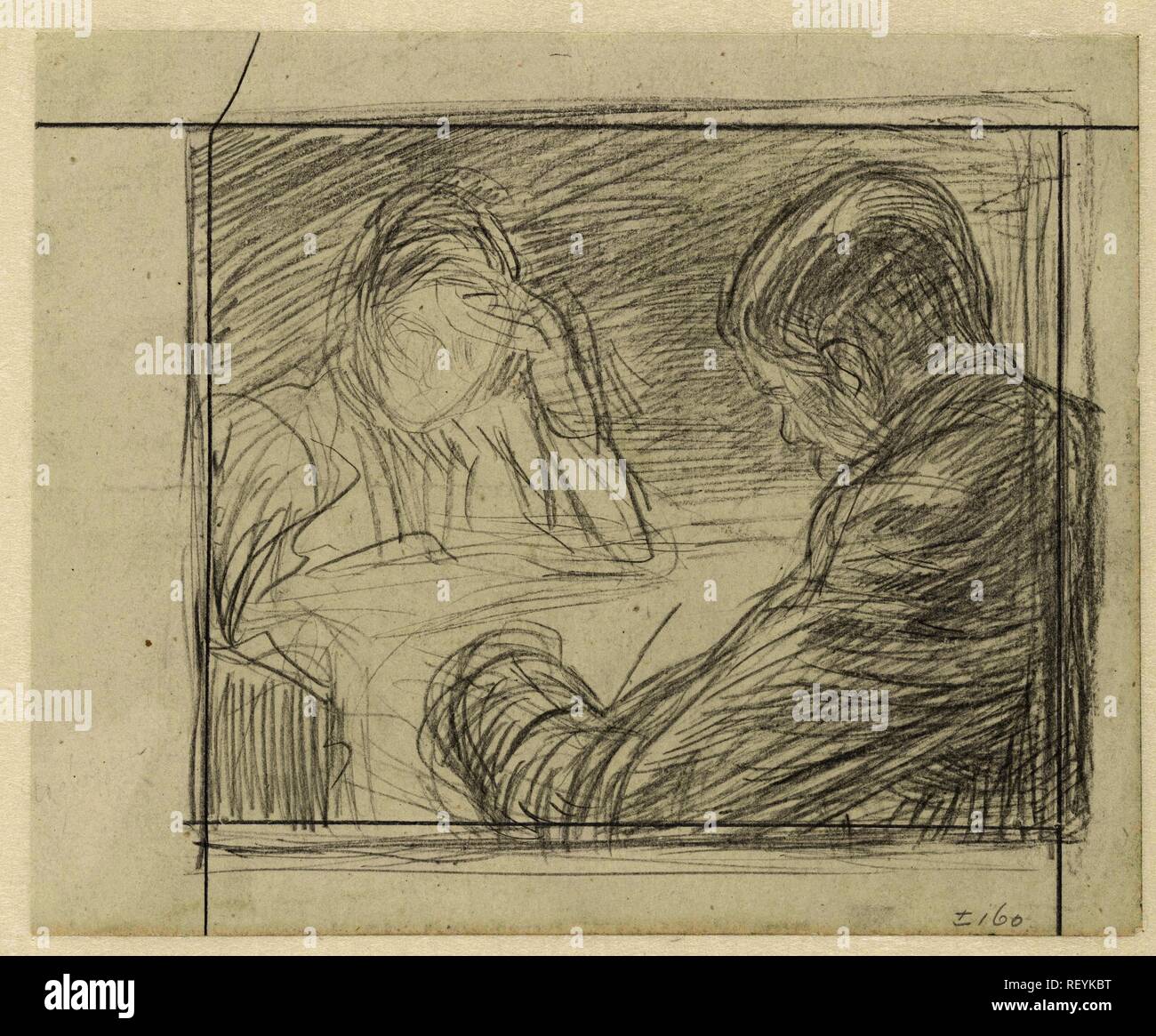 Frederik van Eeden switching with Mrs. Veth-German. Draughtsman: Jan ...