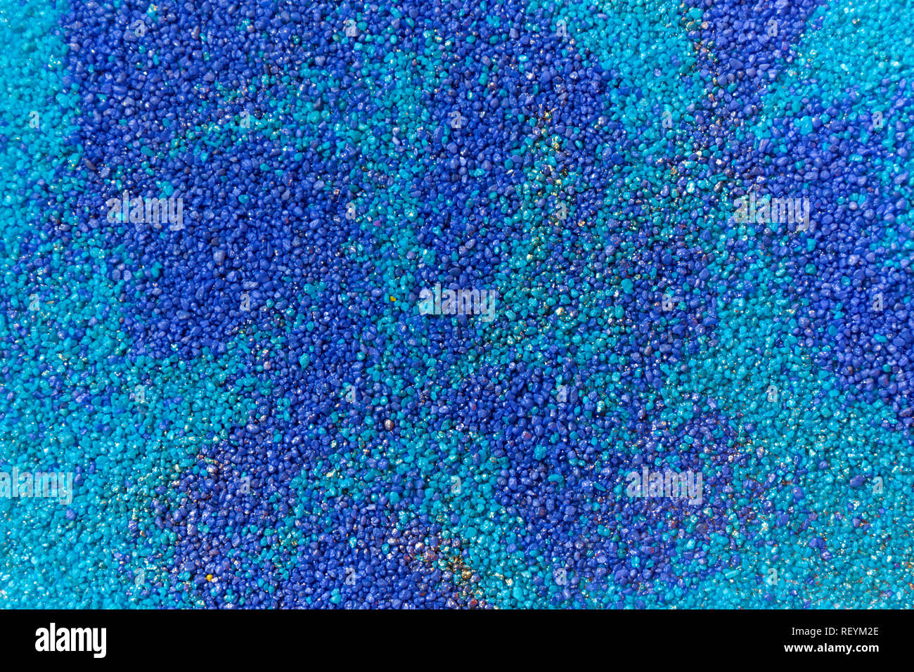 Layered colorful sand pattern. Marble style background. Blue and gold ...