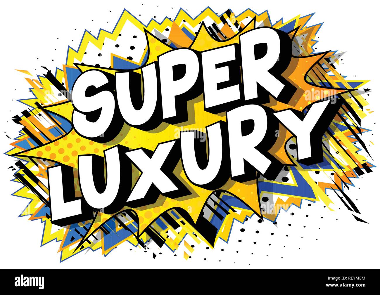 Super Luxury Vector Illustrated Comic Book Style Phrase On Abstract