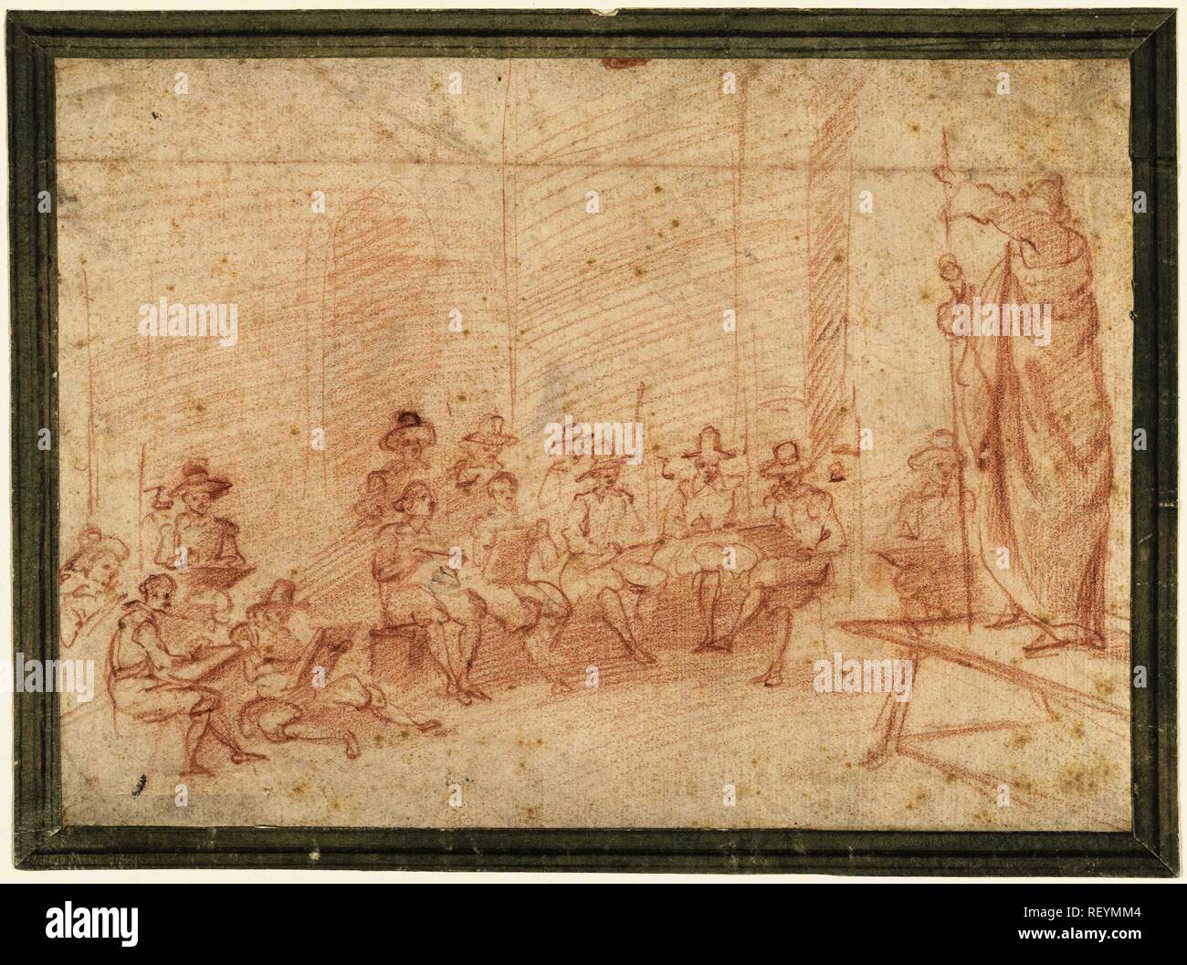 School of drawing where drawn model is drawn. Draughtsman: Bernardino ...