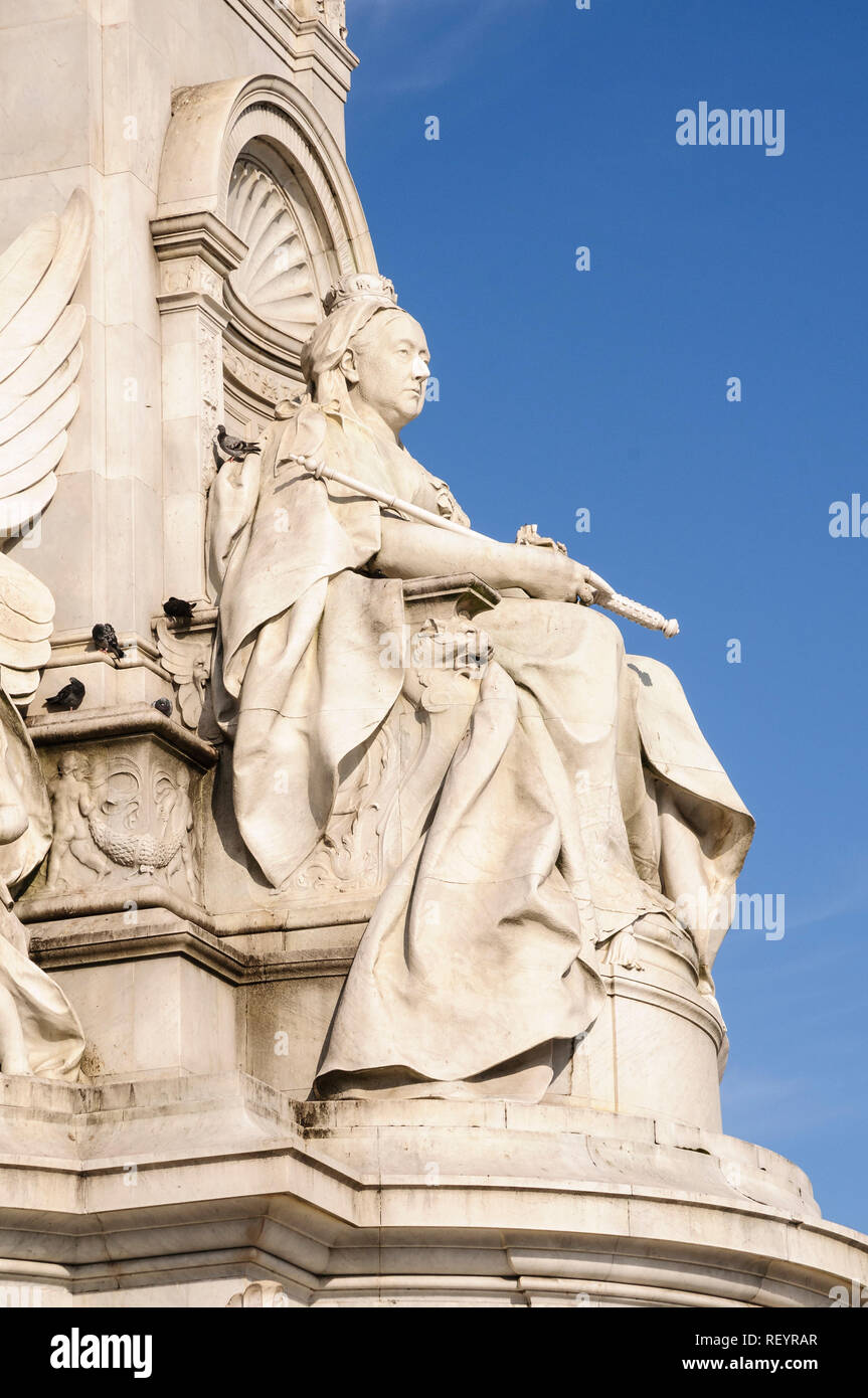Queen Victoria Memorial London, England, Großbritannien, Europa Stock ...