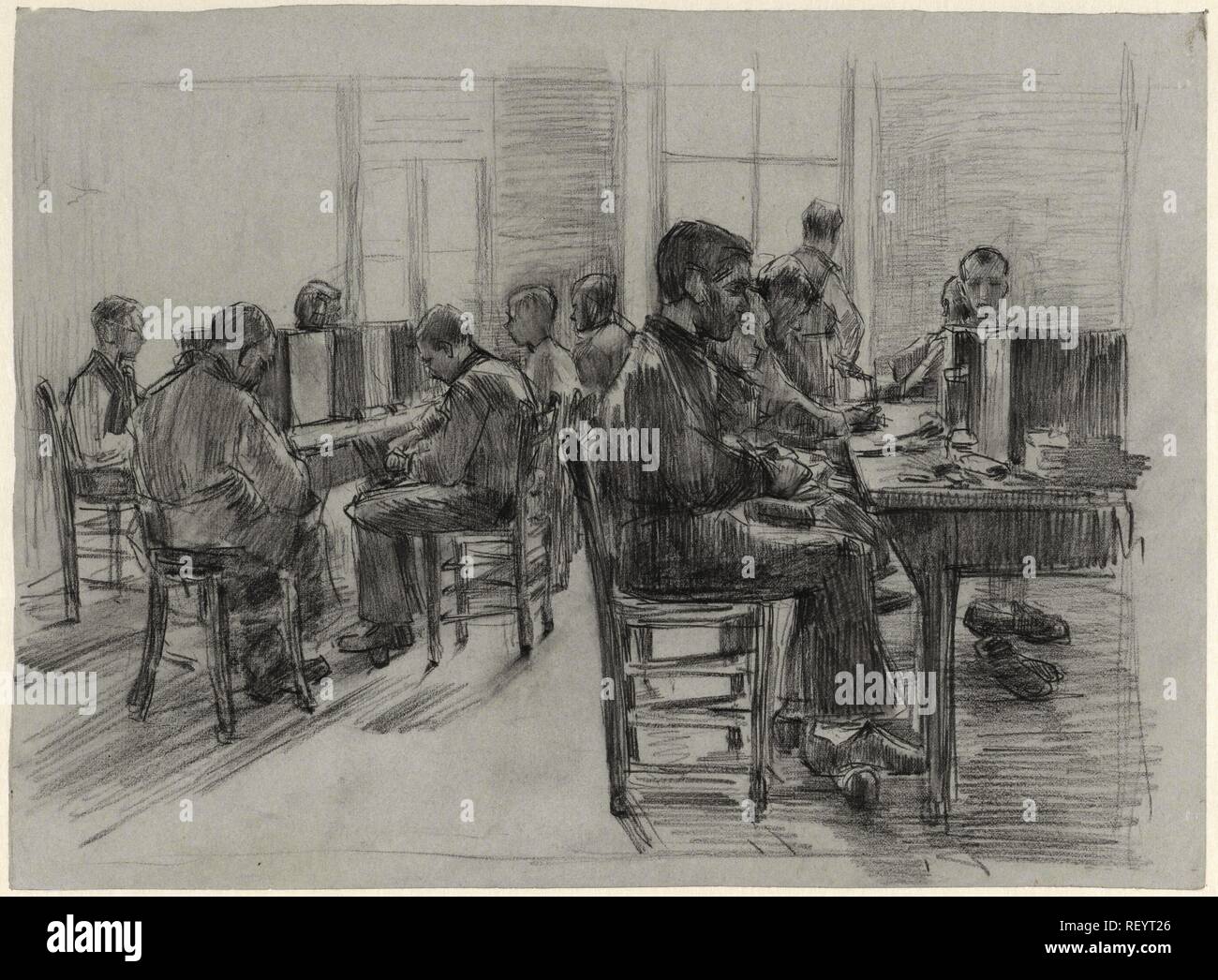 Room in a blind device. Draughtsman: Anthon Gerhard Alexander van ...