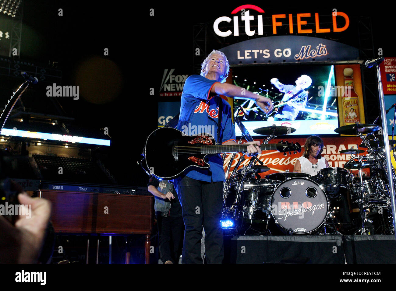 New York, USA. 15 Jun, 2012. Kevin Cronin performing on stage at The ...